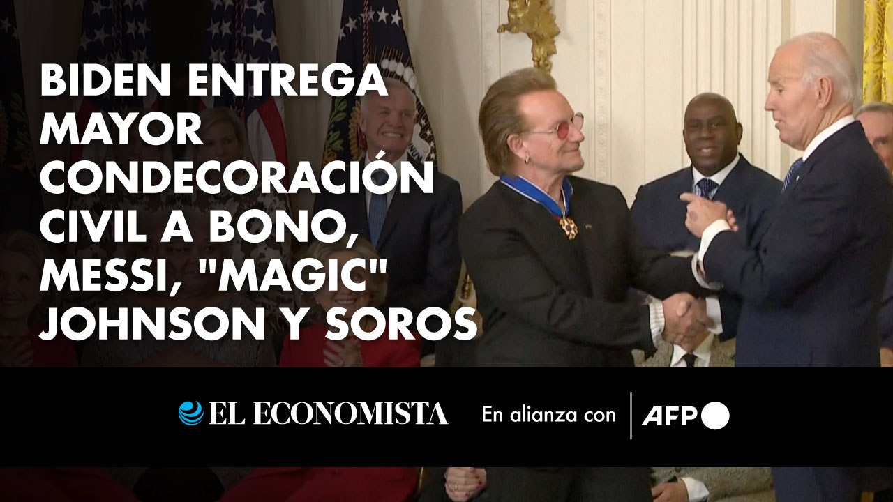 Biden entrega mayor condecoración civil a Bono, Messi, "Magic" Johnson ...