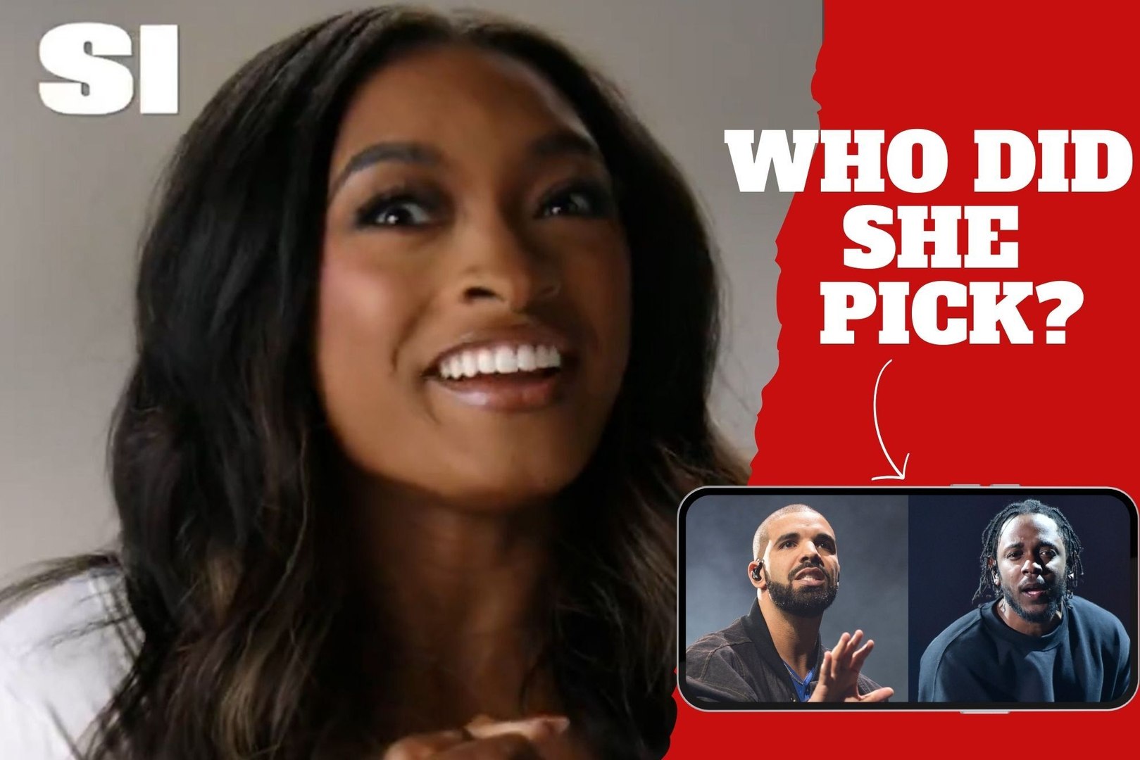 Simone Biles picks her favorite rapper between Kendrick Lamar or Drake ...