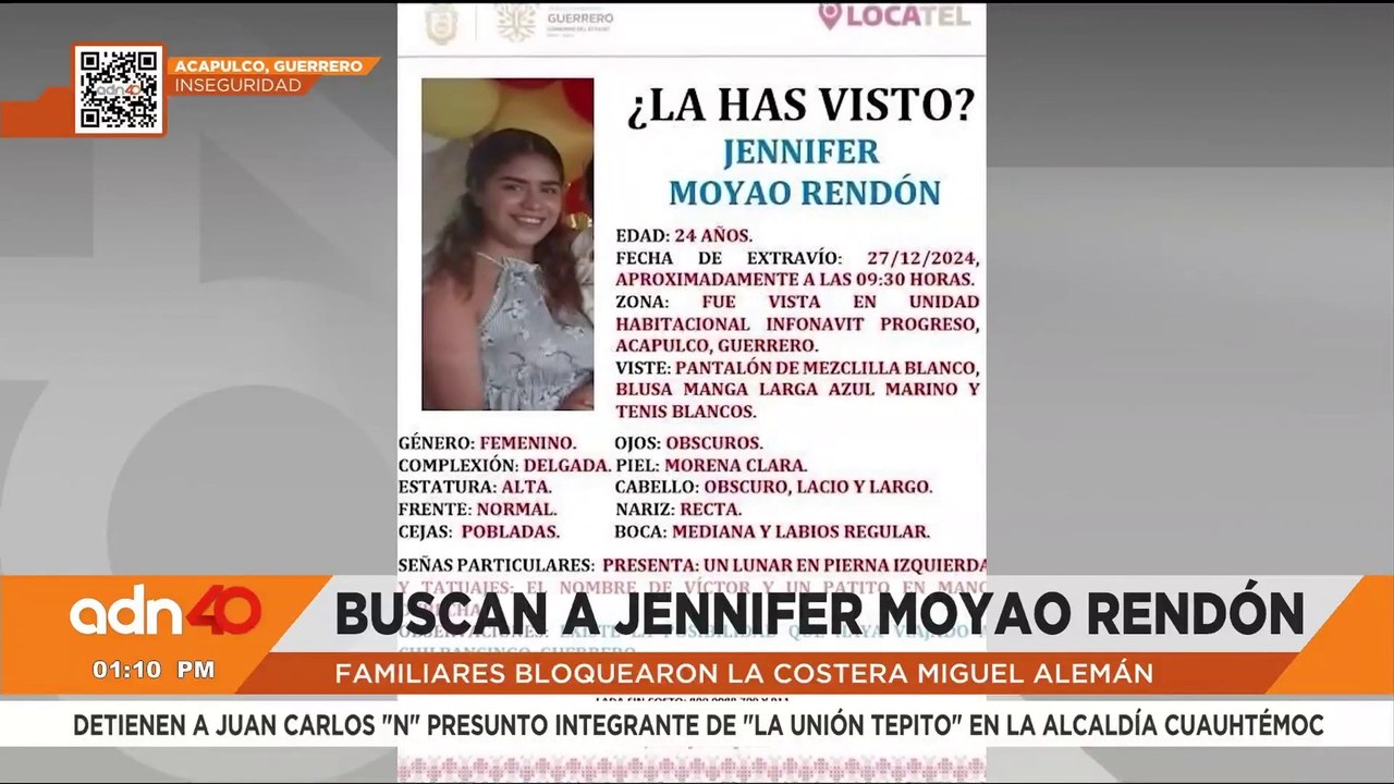 Familiares intensifican búsqueda de la joven Jennifer Moyao Rendón ...