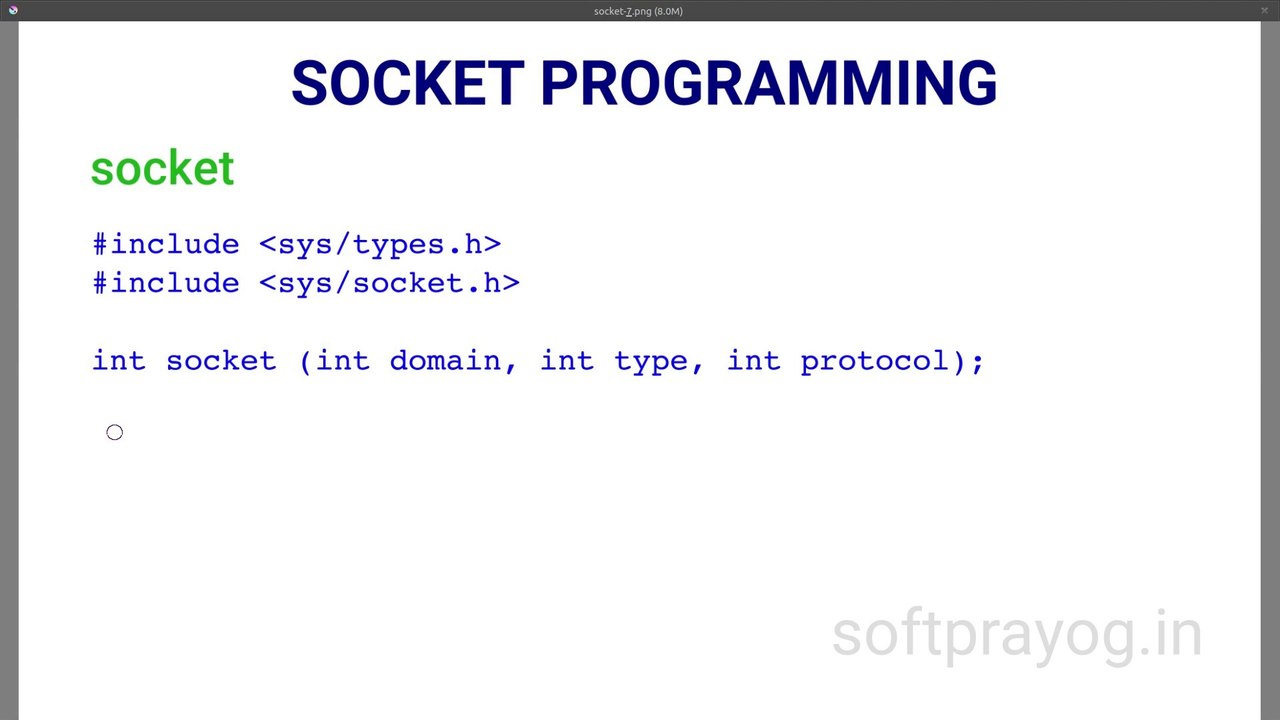 Socket programming in C - video Dailymotion