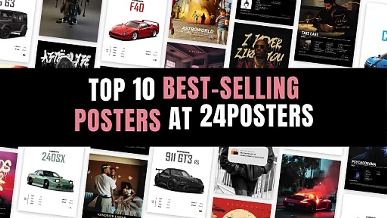 Top 10 Best-Selling Posters at 24posters - video Dailymotion