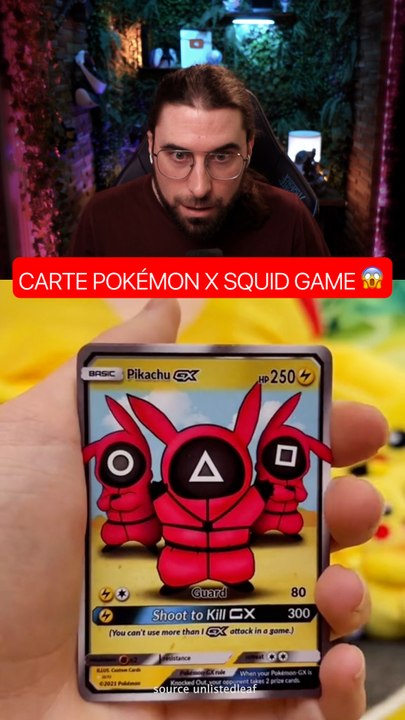 CARTE POKÉMON X SQUID GAME 😱 - Vidéo Dailymotion