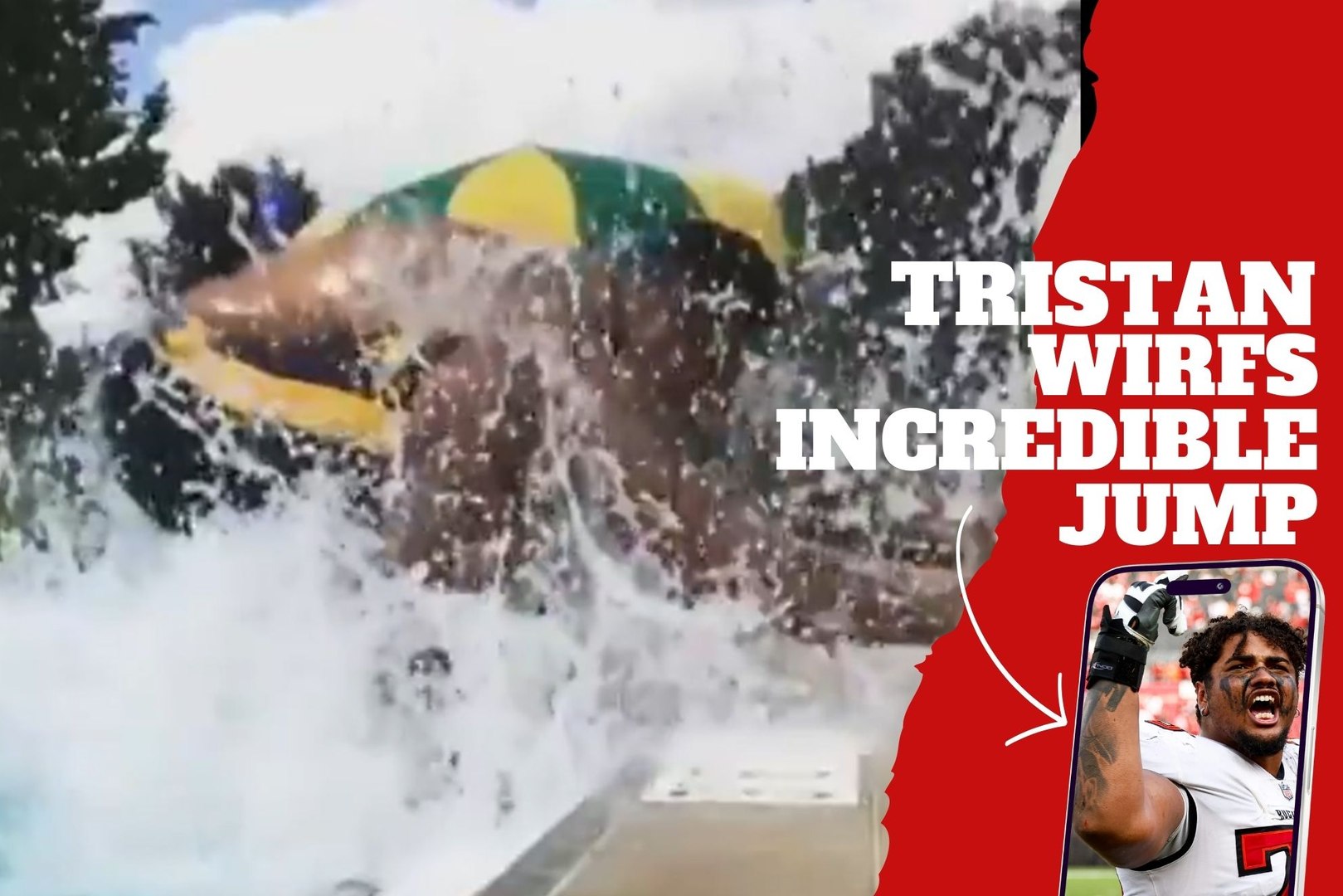 Tristan Wirfs' incredible pool jump before 2020 NFL Draft - MARCA TV ...