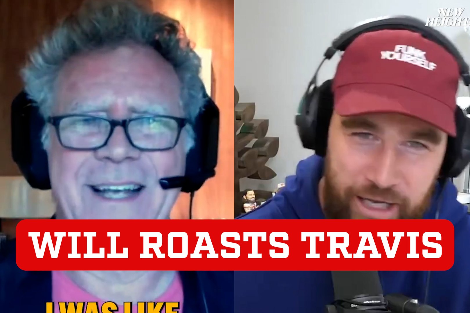 Will Ferrell roasts Travis Kelce for missed dunk on 'New Heights ...