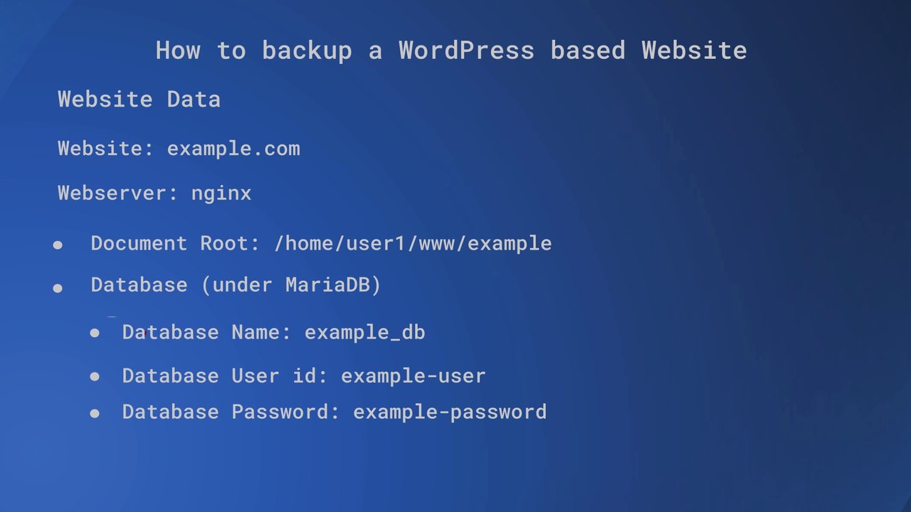 How to Backup a WordPress Site using the Command Line - video Dailymotion