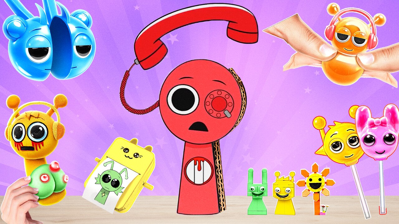 NEW Tele SPRUNKI OC ☎️ *Big Sprunki Compilation🔥 All Cardboard Crafts ...