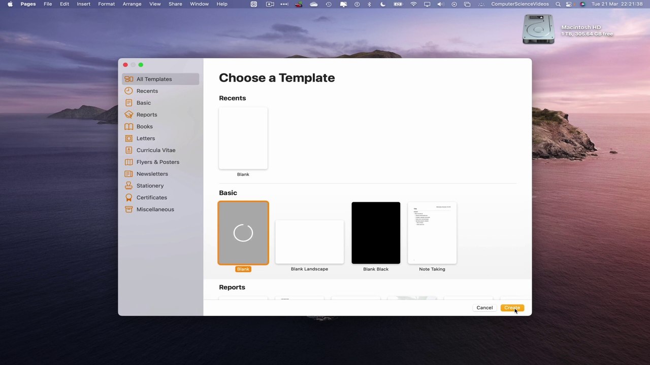 How to CREATE a Basic Template On the Pages Application Using a Mac - Basic Tutorial | New ...