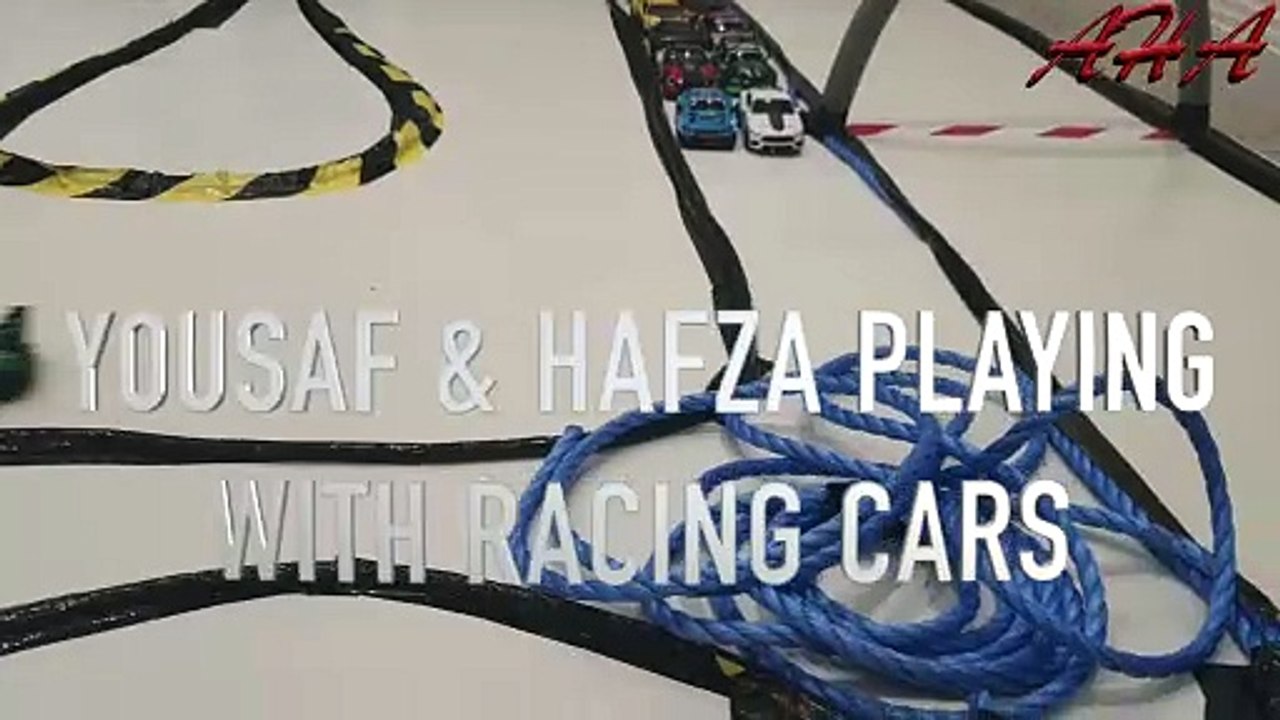 YOUSAF & HAFZA ARE PLAYING WITH THEIR RACING CAR AT HOME ON 12TH ...
