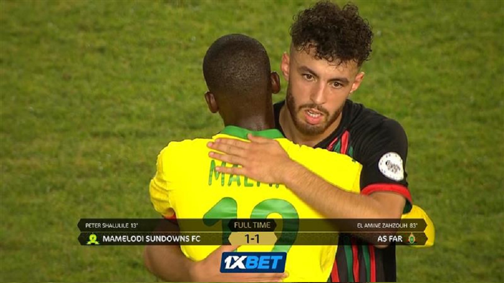 CAF Champions League | Mamelodi Sundowns 1 - 1 FAR Rabat | highlights ...