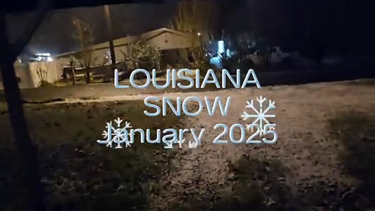 Louisiana Snow (January 2025) - video Dailymotion