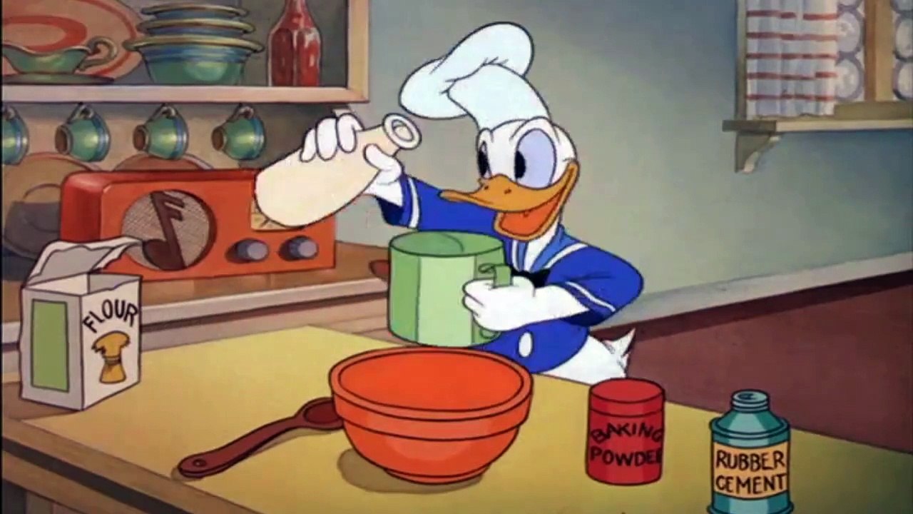 Donald Duck Cartoons 29 - Chef Donald 1941 | When Donald uses rubber ...