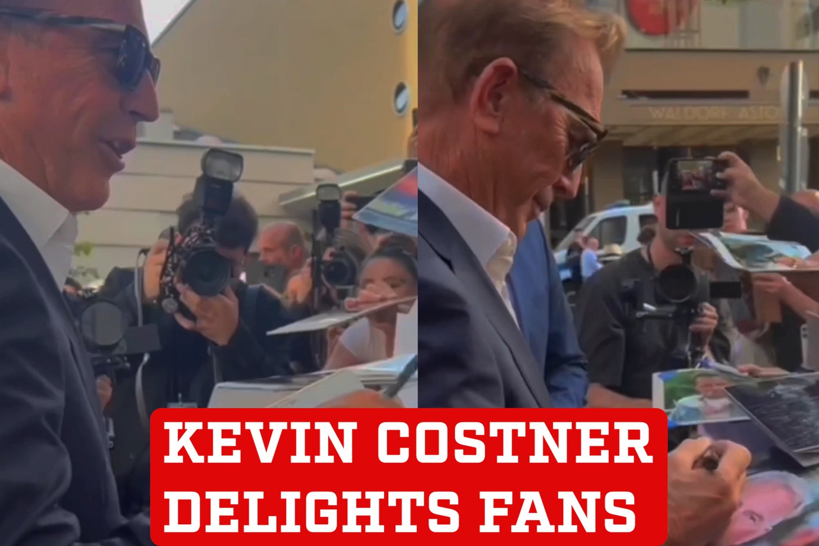 Kevin Costner delights fans with endless autographs during German film ...
