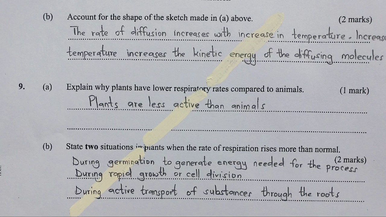 Biology paper 1 questions and answers _ KCSE 2020 _ exam revision ...
