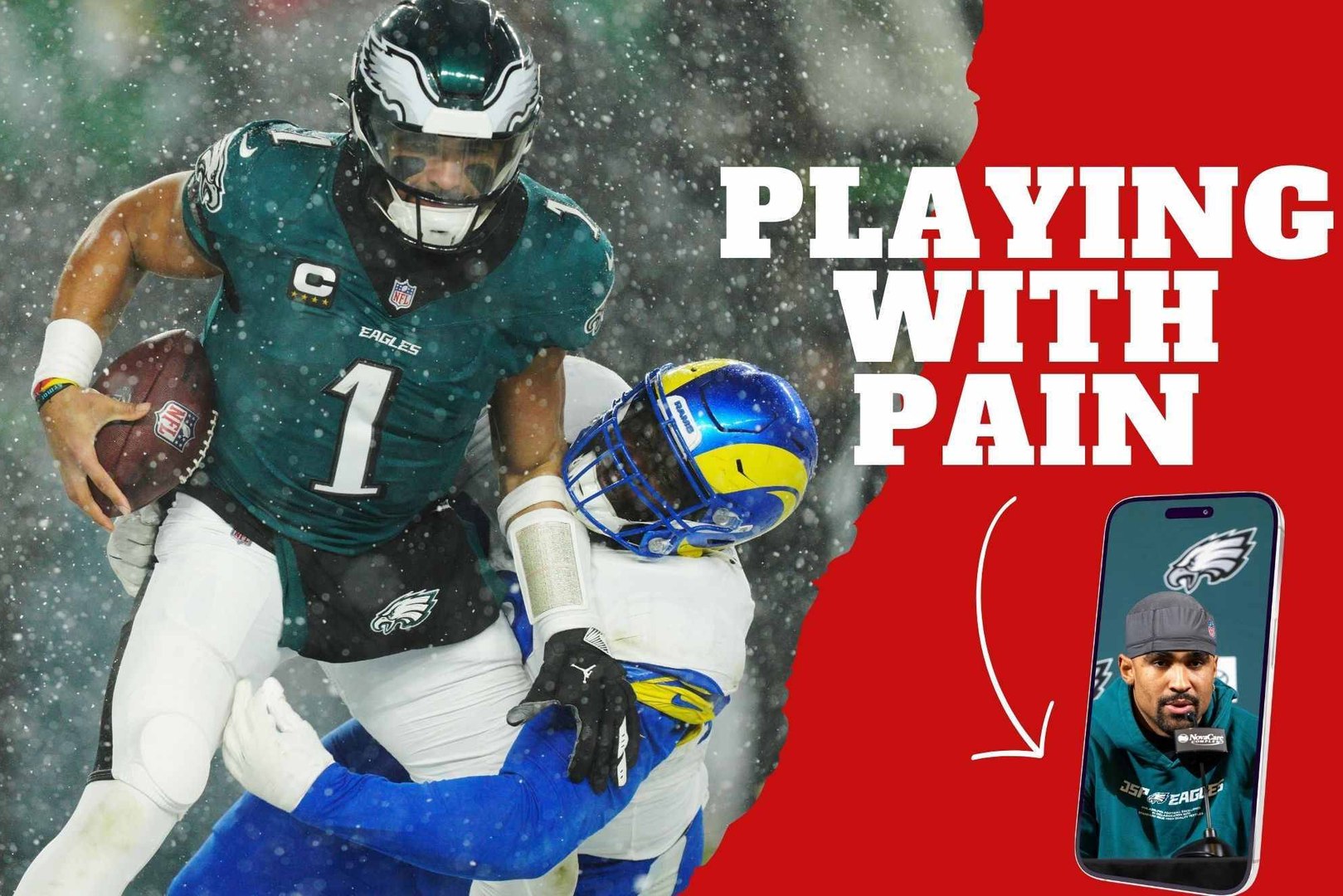 Push through the pain! Philadelphia Eagles hype video shows how Jalen ...