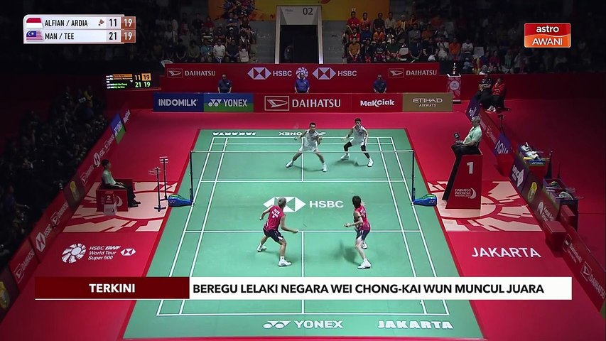 [TERKINI] Beregu lelaki negara wei chong-kai wun muncul juara | Astro Awani