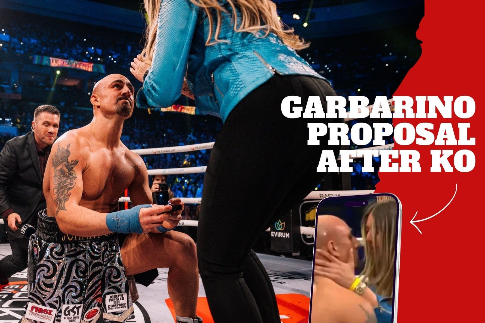 Epic proposal! BKFC fighter John Garbarino knocked out his rival and then propose to her ...