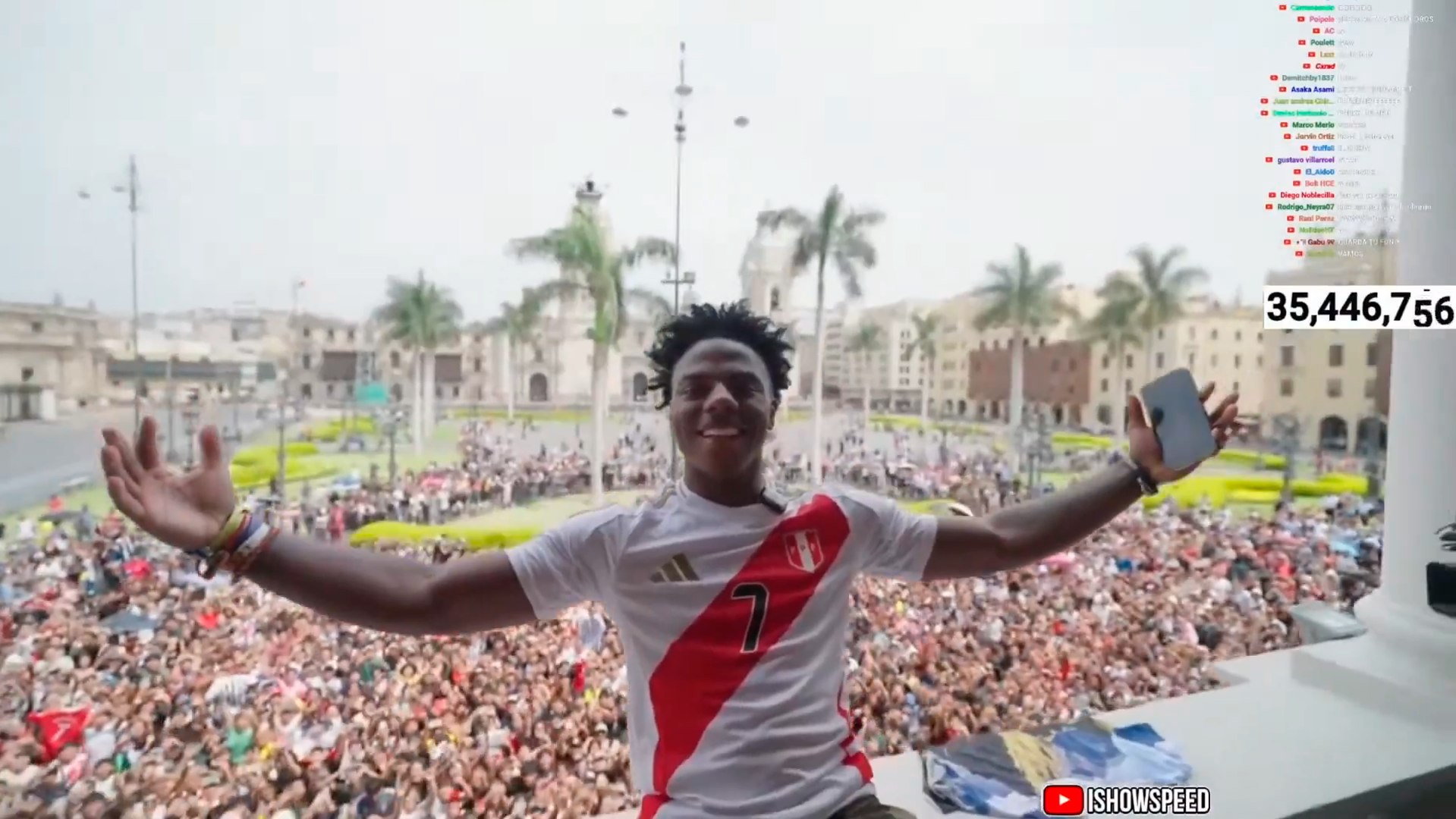 IShowSpeed se convierte en "alcalde del Perú" ante 10,000 personas en ...