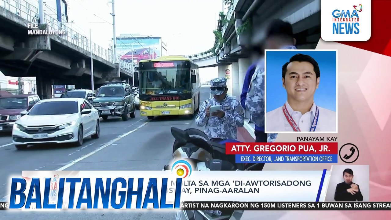 Panayam kay Atty. Gregorio Pua, Jr. Exec. Director ng LTO | Balitanghali - video Dailymotion