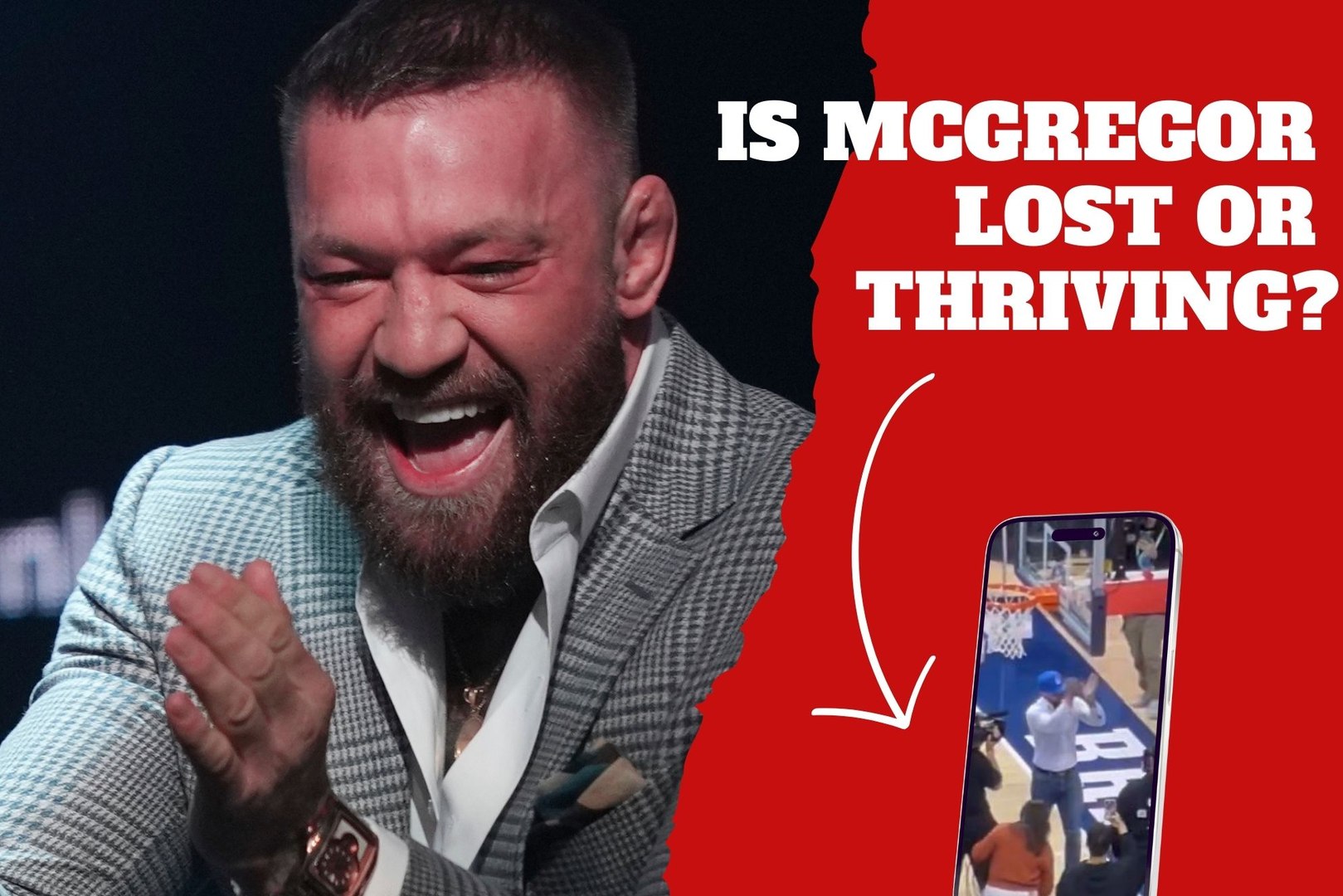 Crazy! Conor McGregor baffles BYU students with surprise basketball ...