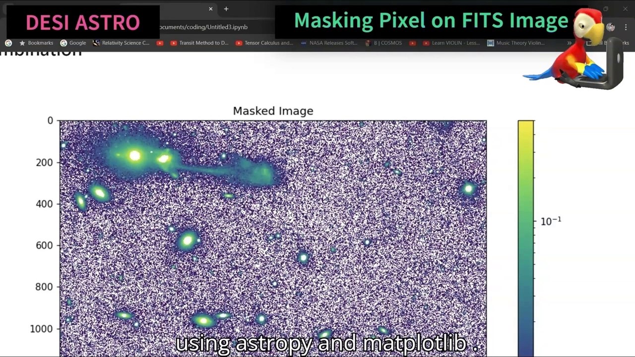 PYTHON:Mastering Masking Technique| Astronomical FITS Image/Spectra| Astropy & Photutils| DESI ...