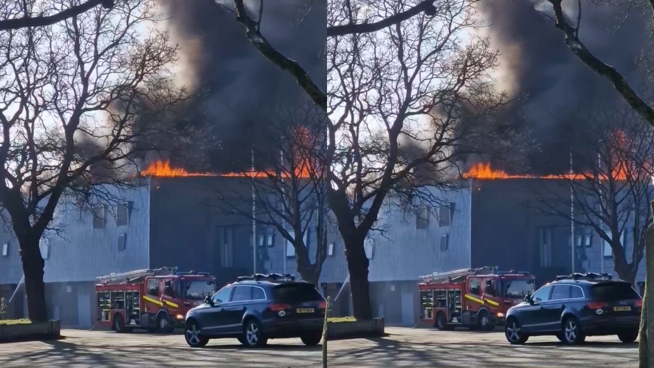 Maghull: Fire breaks out at town hall - video Dailymotion