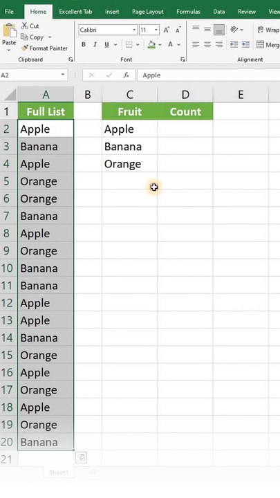 How to Count Distinct Numbers in Excel Using COUNTIF | Learn How to Count Distinct Values in ...