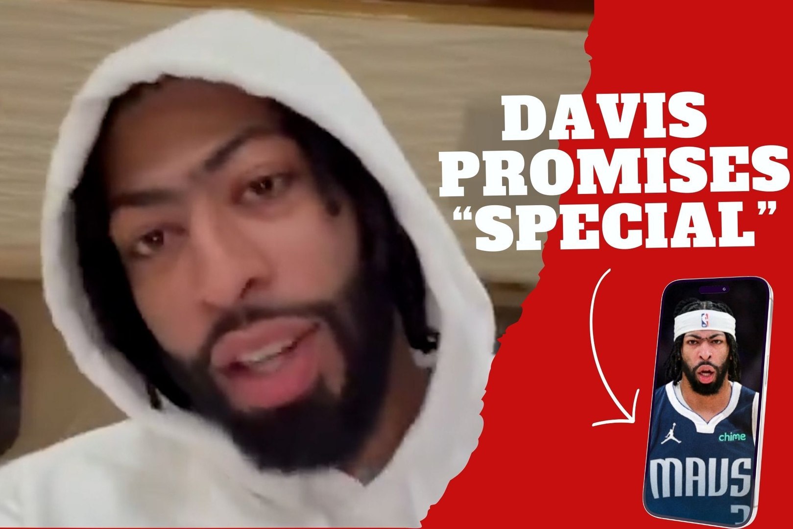 Promises something special! Anthony Davis sends a message to Dallas ...