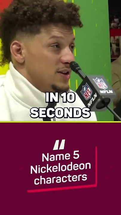 Spongebob, slime and the Griddy - Super Bowl stars quizzed - video ...