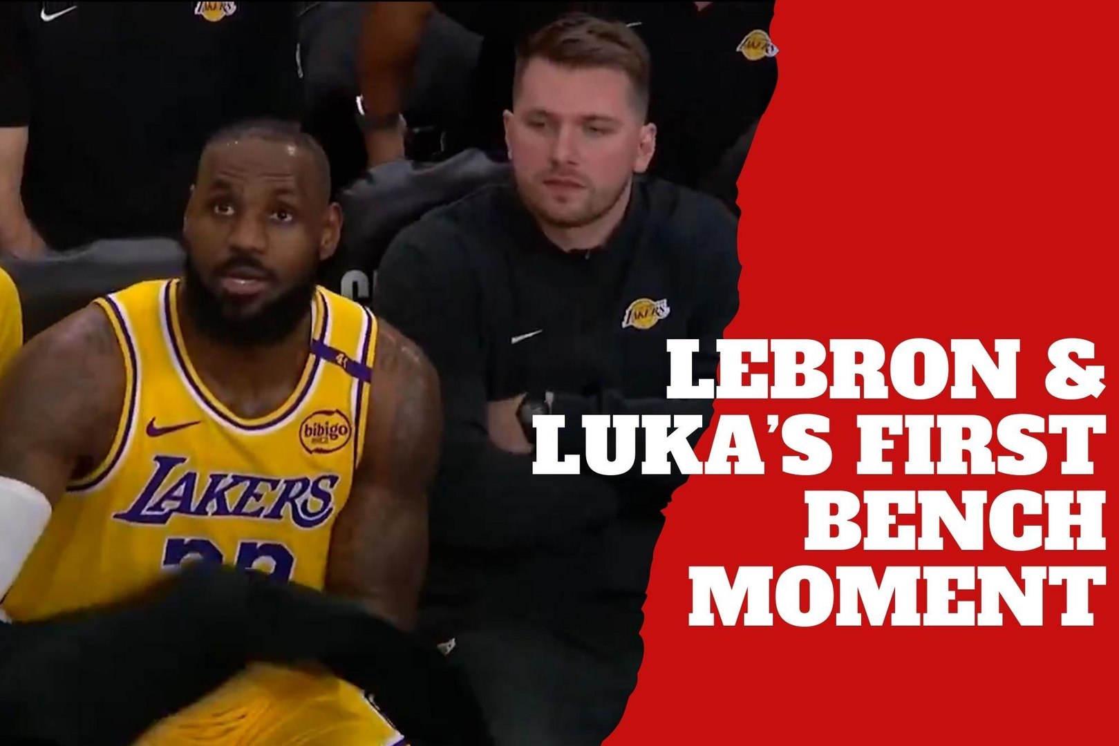 First look! LeBron James and Luka Doncic spotted together on Lakers ...