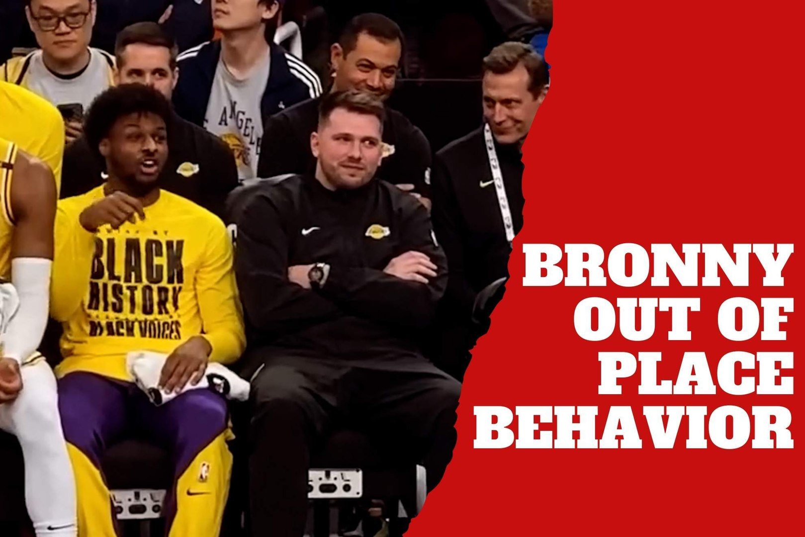 Bronny James displays out of place behavior amid Luka Doncic trade ...