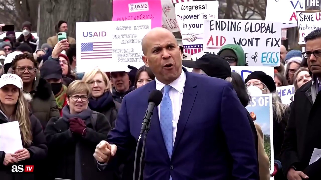Protesters rally in Washington DC against Trump, Musk actions on USAID ...