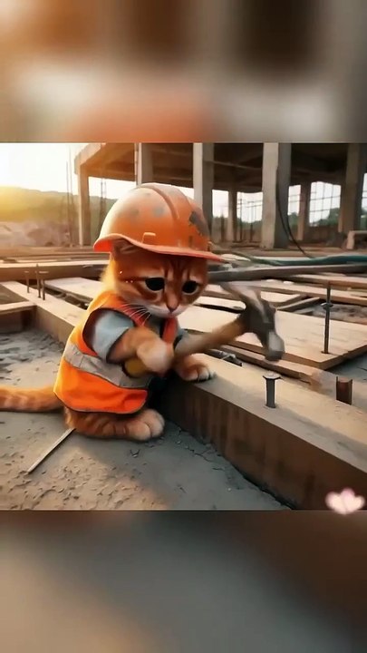 ""Hard Working Cat" - video Dailymotion