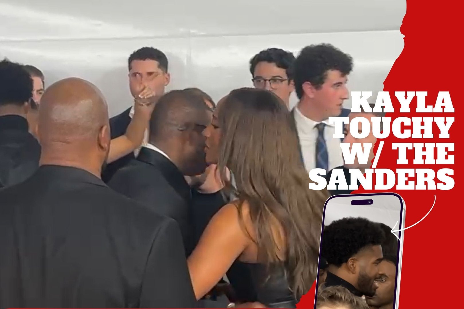 Deion Sanders and Kayla Nicole get touchy during NFL Honors gala ...