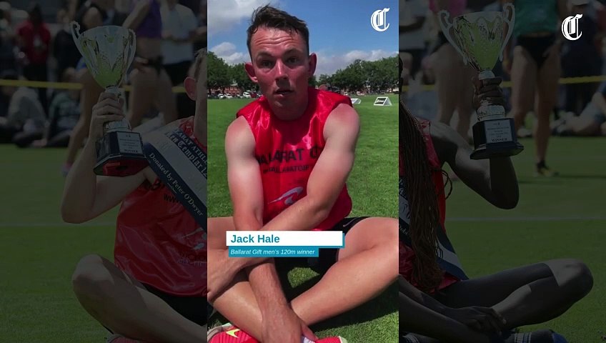 Jack Hale wins men's Ballarat Gift 120m | February 9, 2025 | The ...