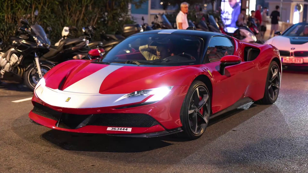 CRAZY Ferrari SF90 Stradale with Custom Exhaust - LOUD Pops and Bangs ...