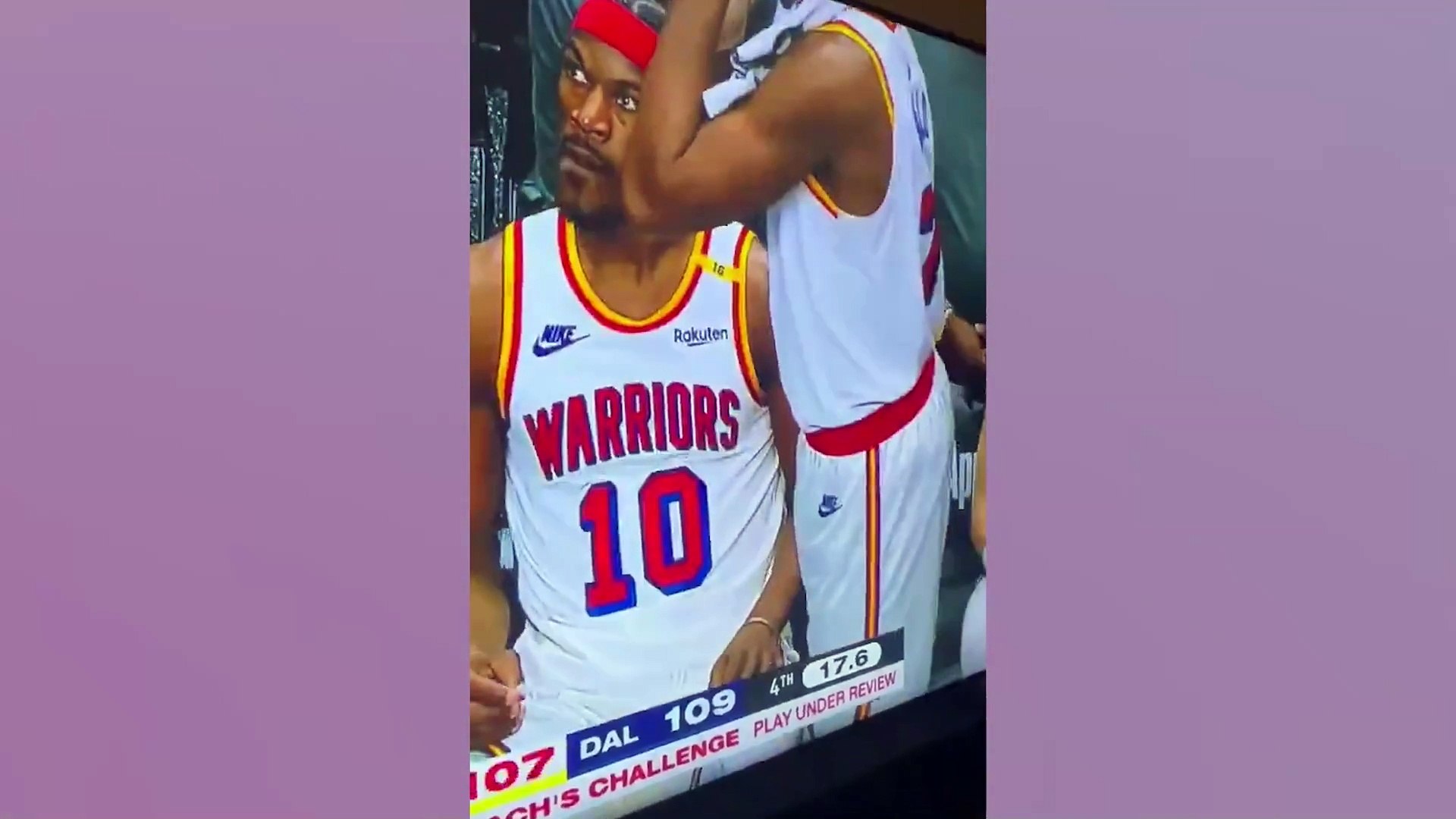 Jimmy Butler's popped shorts video goes viral after dark yellow stain is spotted on broadcast ...