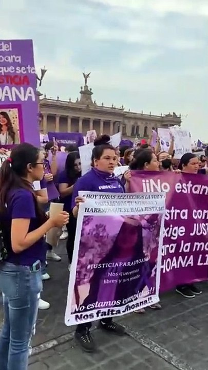 Exigen justicia en el #8M por maestra Jhoana Ligues, asesinada en Santa Catarina - Vídeo Dailymotion