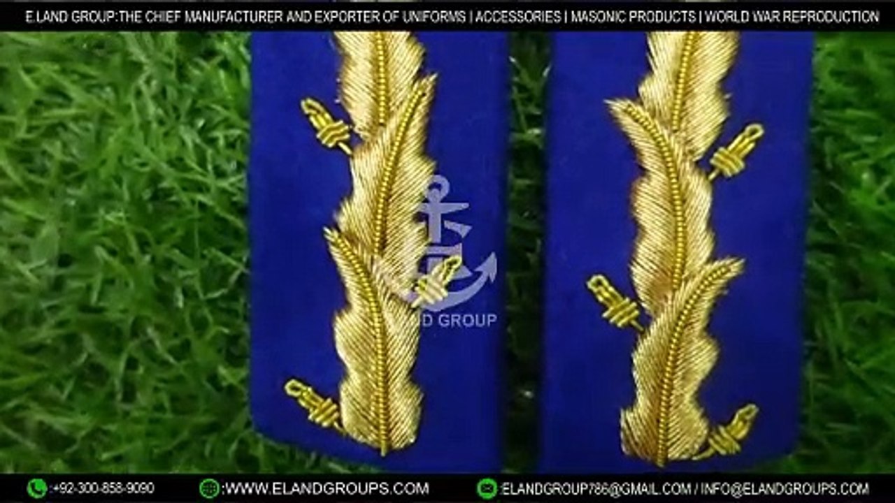 Military Shoulders Gorgettes, Shoulder Gorgette Officer Uniform Gorget ...