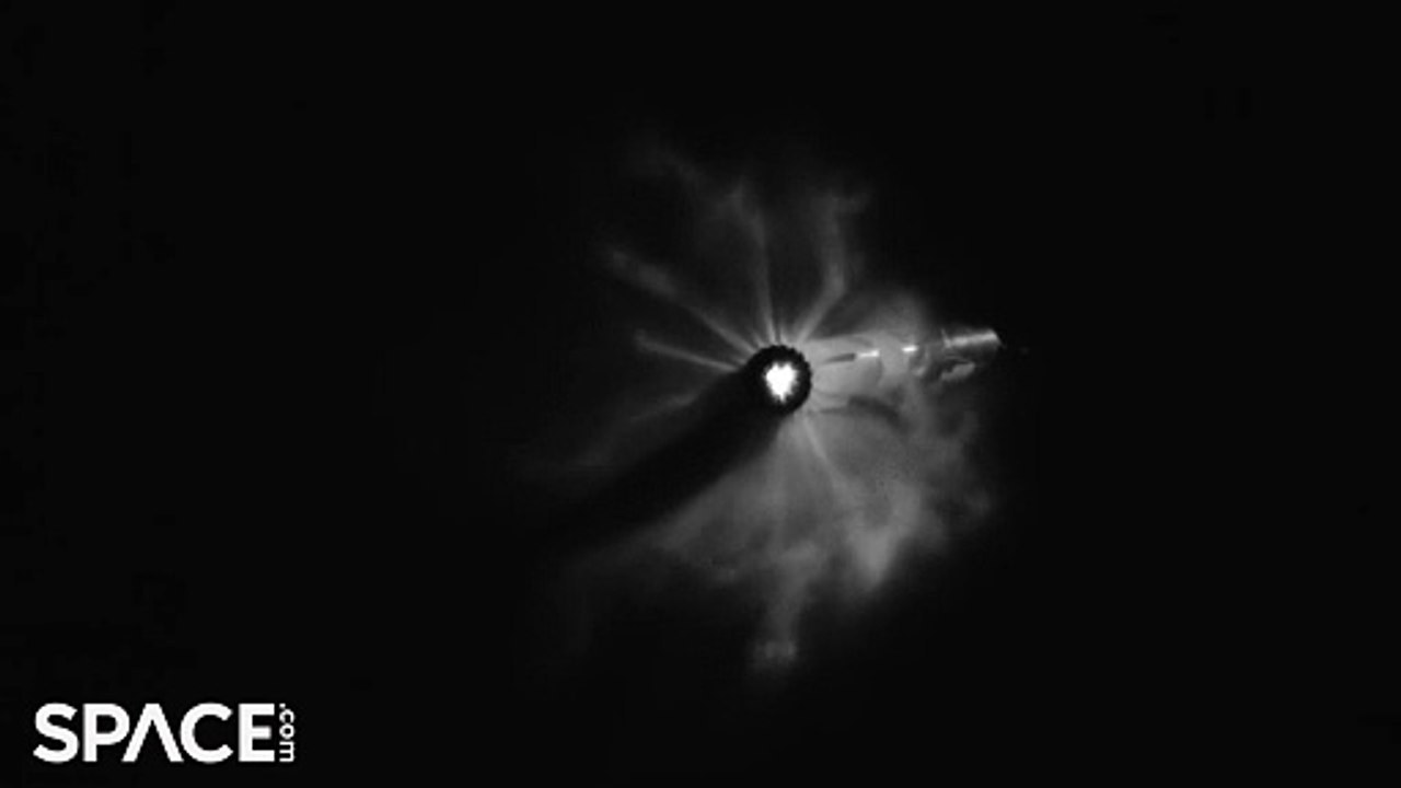 SpaceX Starship's Hot Staging In Amazing Tracking Cam View - video ...