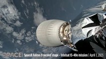 NASA DART Spacecraft And Spinning SpaceX Booster Seen From Earth ...