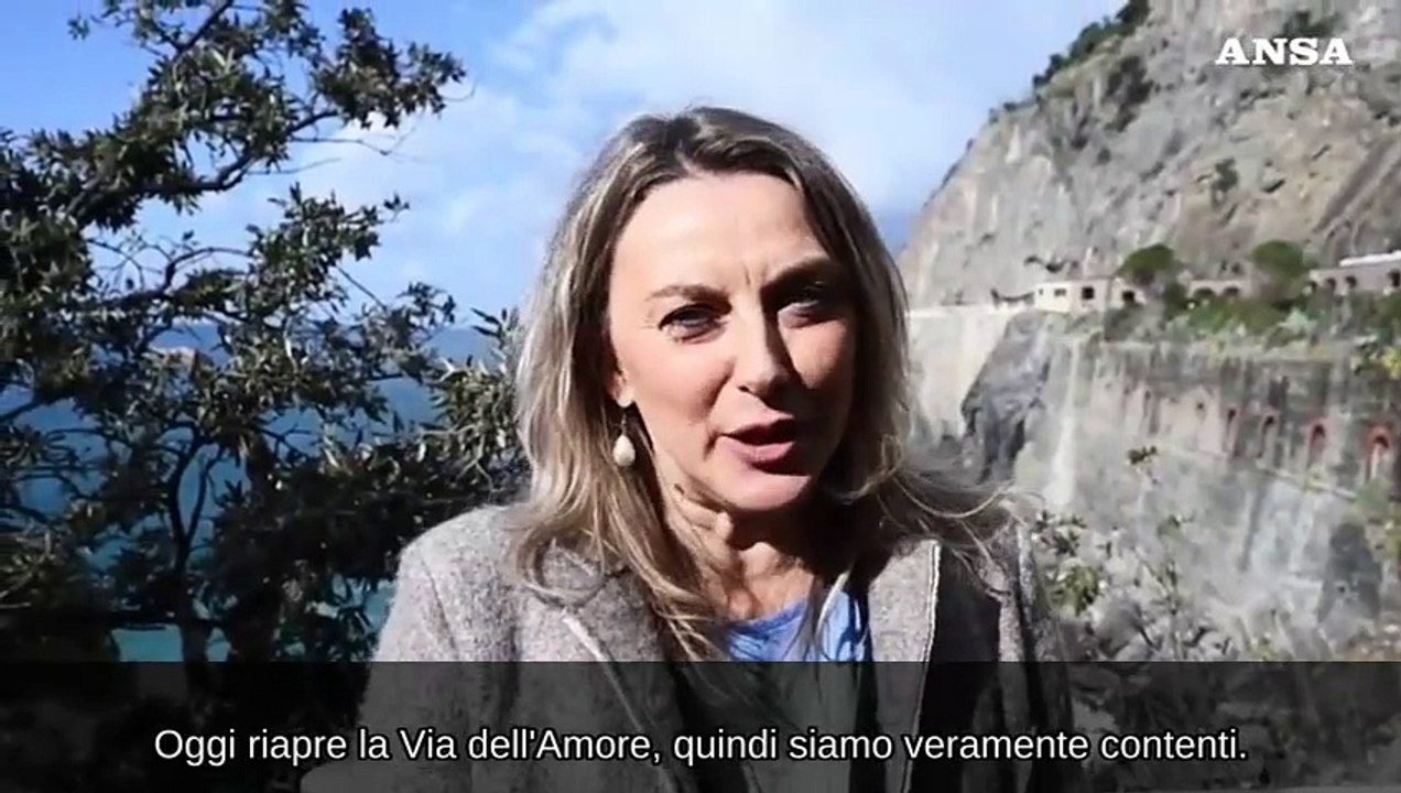 Riapre la via dell'Amore tra Riomaggiore e Manarola, alle Cinque Terre - Video Dailymotion