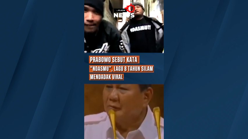 Prabowo Sebut Kata "NDASMU", Lagu 8 Tahun Silam Mendadak Viral