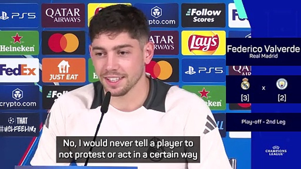 Valverde backs 'courageous' Bellingham despite red card row - video ...