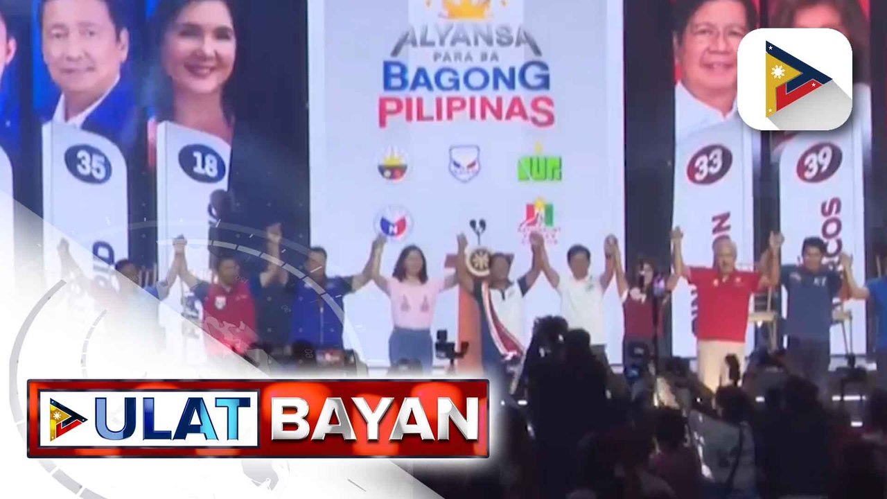 Campaign rally ng Alyansa para sa Bagong Pilipinas sa Dumaguete City ...
