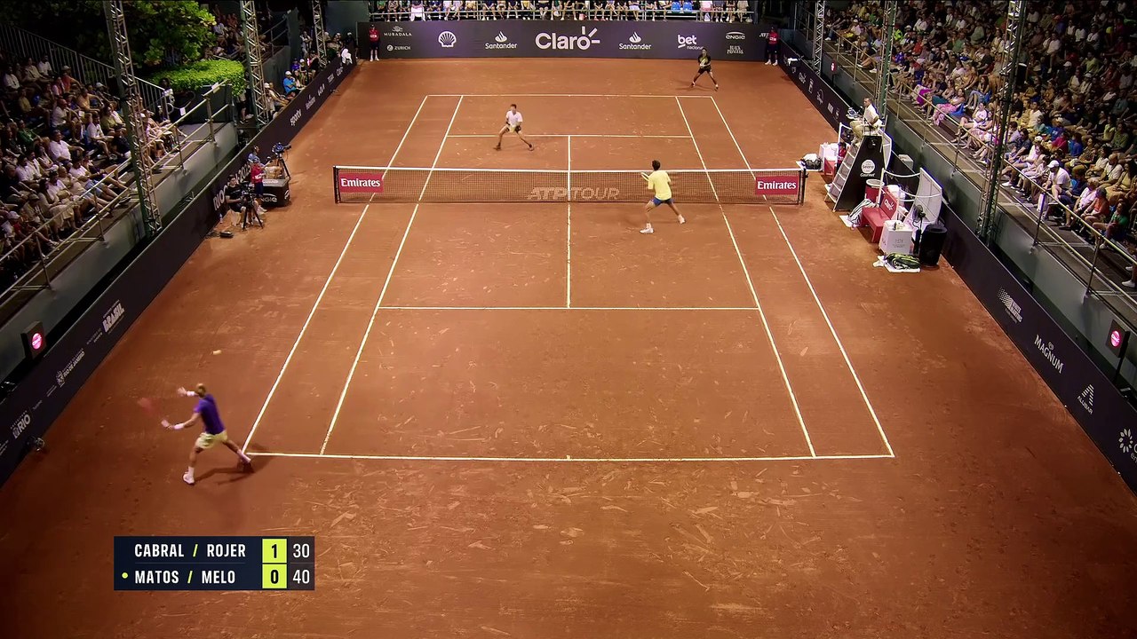 F. Cabral and J. Rojer vs. M. Melo and R. Matos Match Highlights Rio de ...