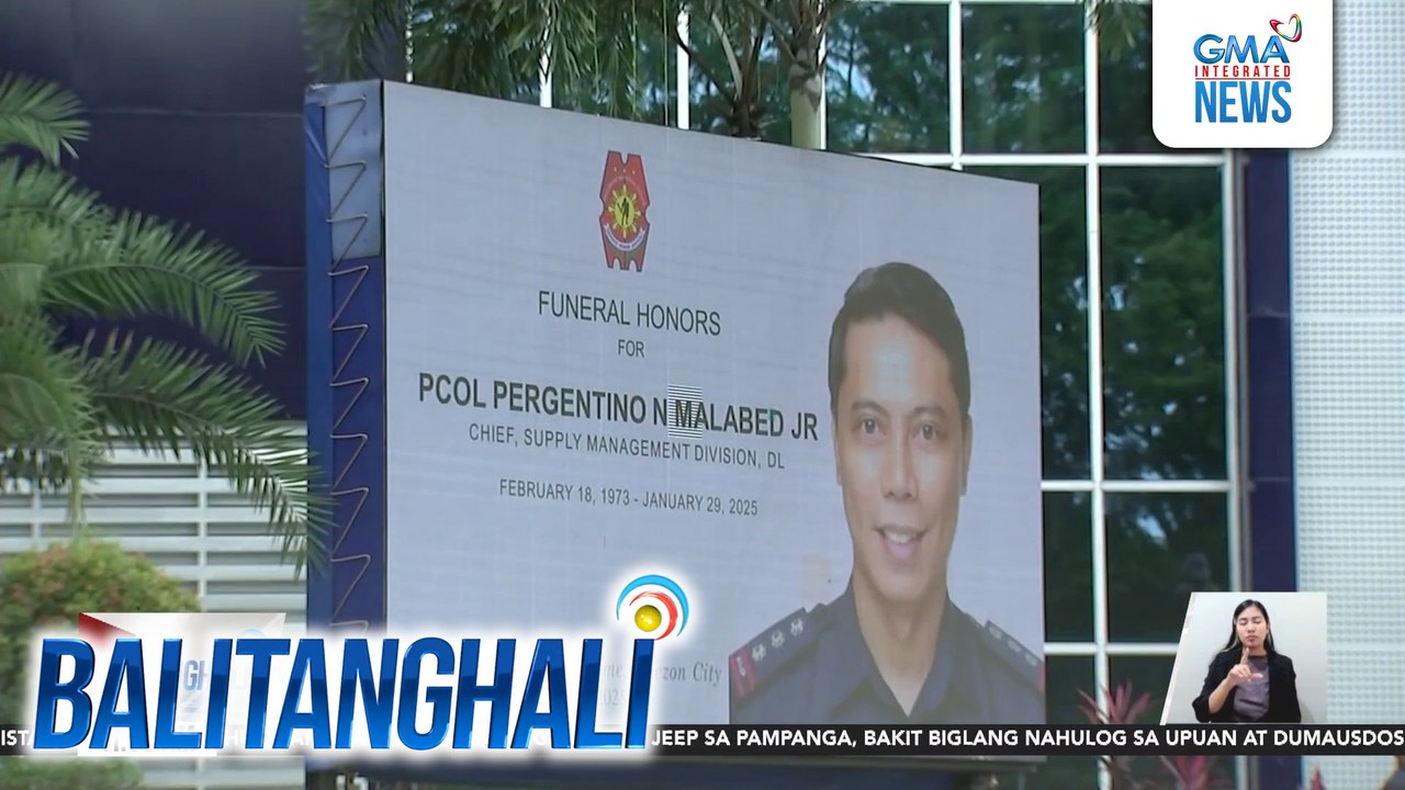 Mga labi ni Pcol. Pergentino Malabed Jr. na nasawi sa mid-air collision ...