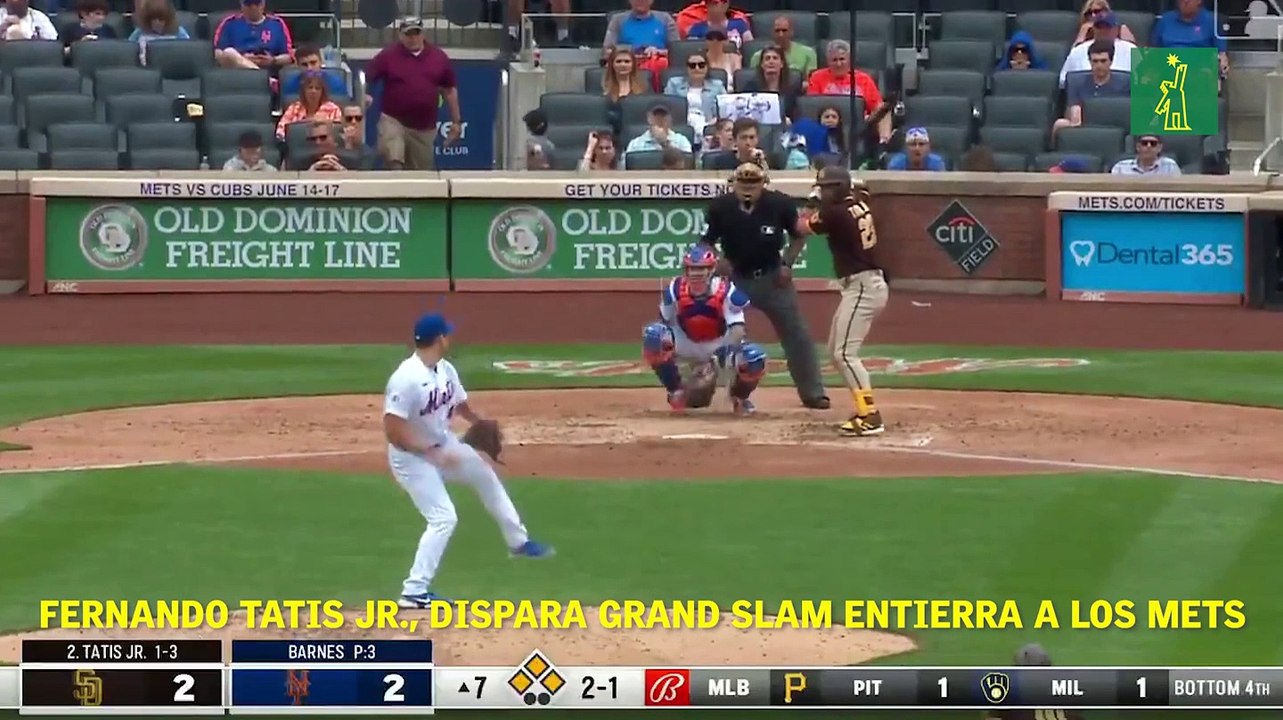 Fernando Tatis Jr., dispara grand slam entierra a los Mets - Vídeo Dailymotion