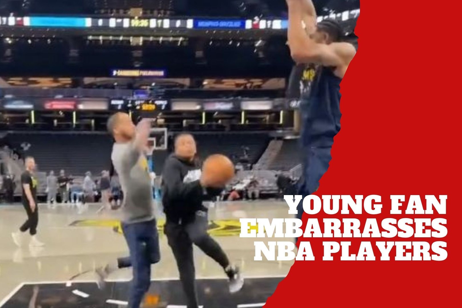 A young fan?s bold move leaves NBA players embarrassed in a shocking ...