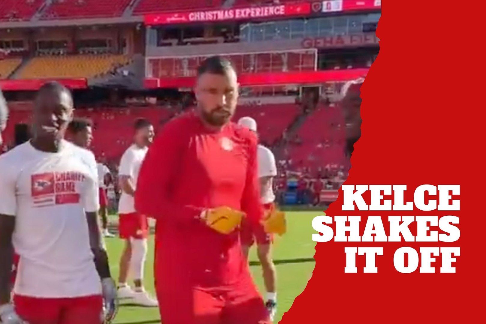 Travis Kelce shakes it off with Chiefs teammates in a dance that will ...
