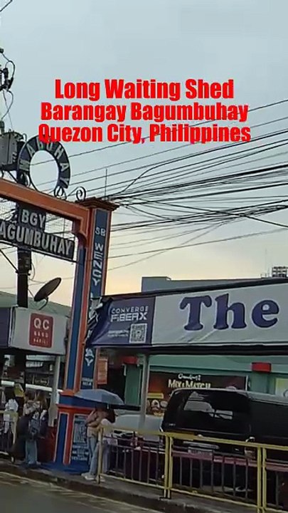 Long Waiting Shed in Barangay Bagumbuhay in Quezon City, Philippines ...